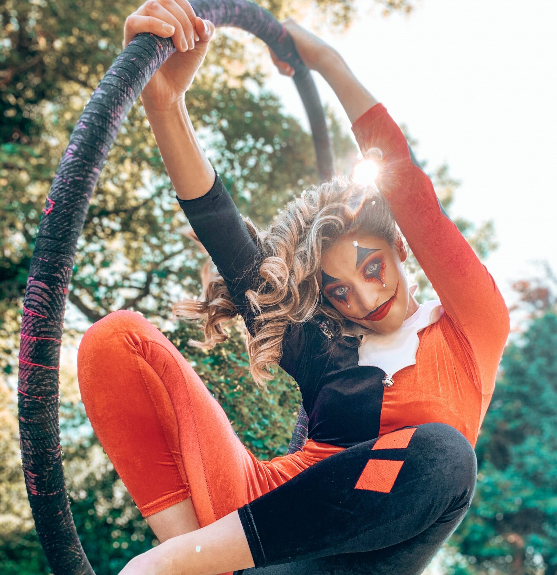Joker Aerialist on Lollipop Hoop - RubyLemon