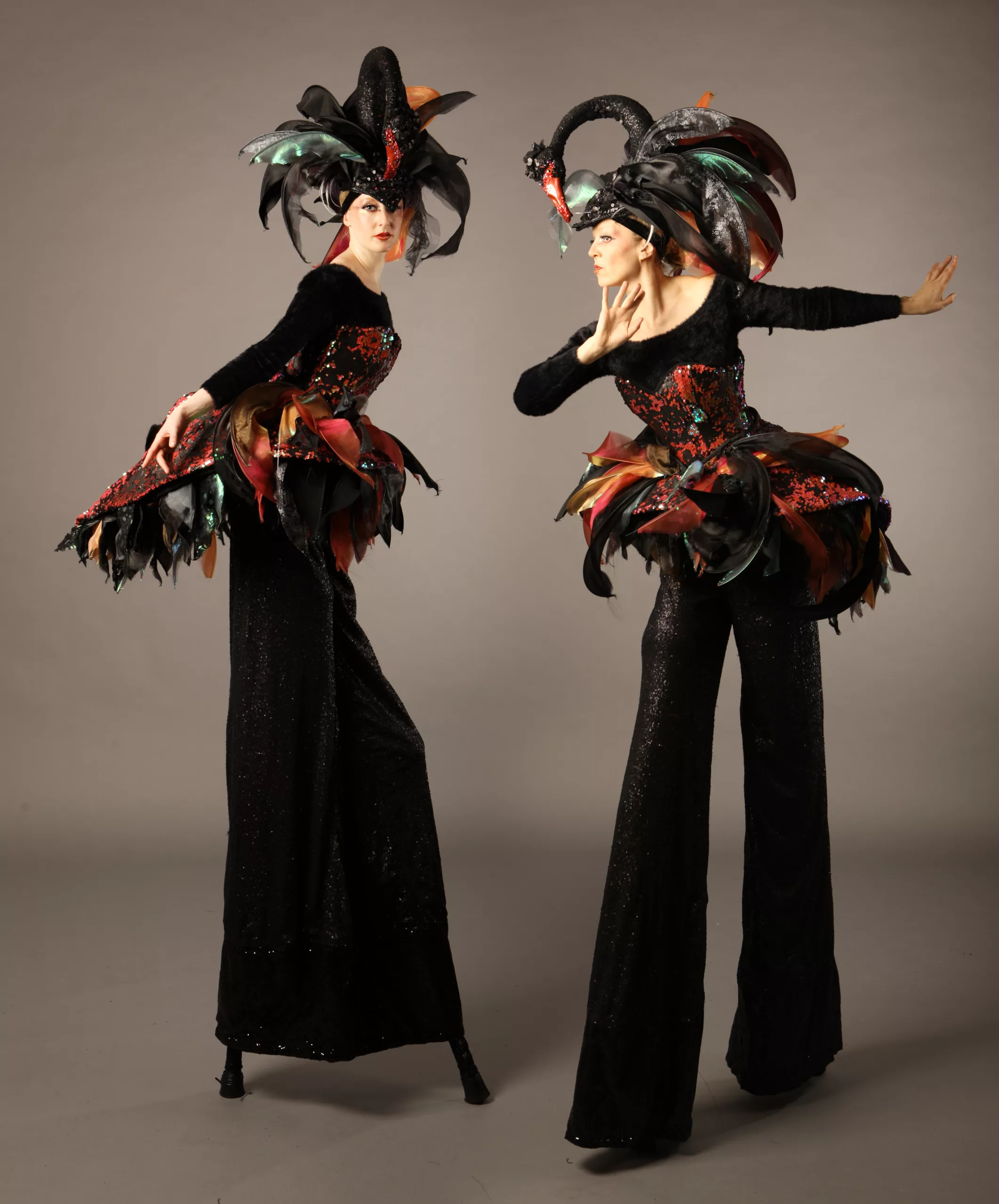 Black Swan Stilt Walkers - RubyLemon